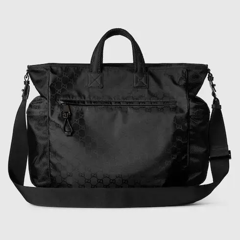 Gucci Nexus Large Tote Bag Nylon - Black Gg Nylon | Editorialist
